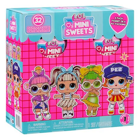 L O L Surprise Loves Mini Sweets Dum Dums 4 Pack Assortment