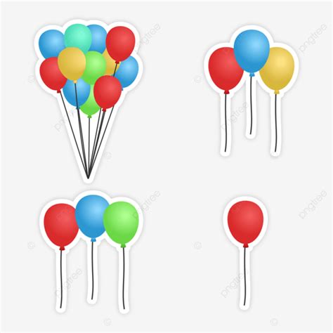Balloon Sticker Pack Balloon Sticker Balloon T Png And Vector