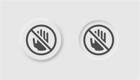 70 Dont Touch Button Illustrations Royalty Free Vector Graphics