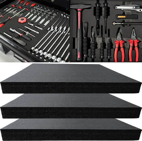 Tool Box Foam 3pack 22x18x2 Inch Foam Inserts For Cases Desertcart Japan
