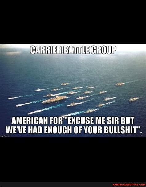 Carrier American For Excuse Me Sir But Weve Had Enough Of Your