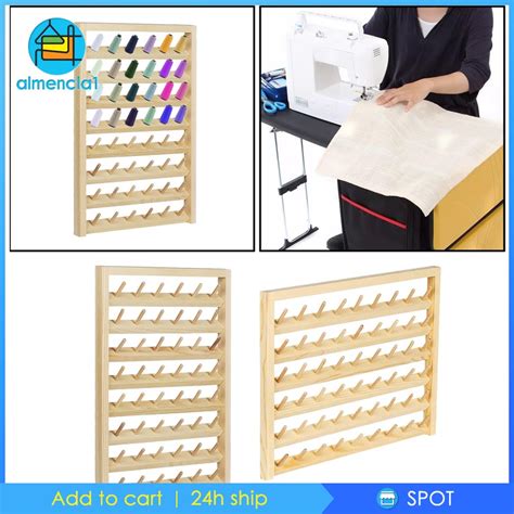[almenclaabmy] Sedia Ada Multi Spool Sewing Thread Rack Wall Mounted Sewing Thead Holder