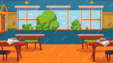 Premium Ai Image Empty Classroom Interior School Or College Class Ai