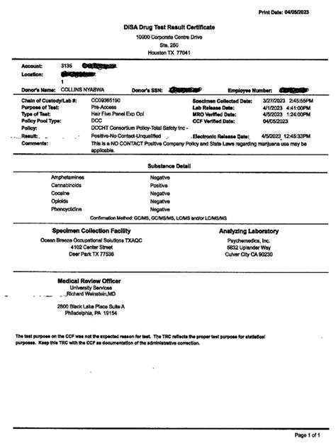 Disa Hair Follicle Test Pdf