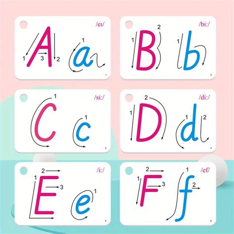 26 영어 알파벳 카드 퍼즐 대문자 소문자 필기인지 카드 학생 및 어린이 영어 편지 조기 교육 배우기 Temu Republic Of Korea