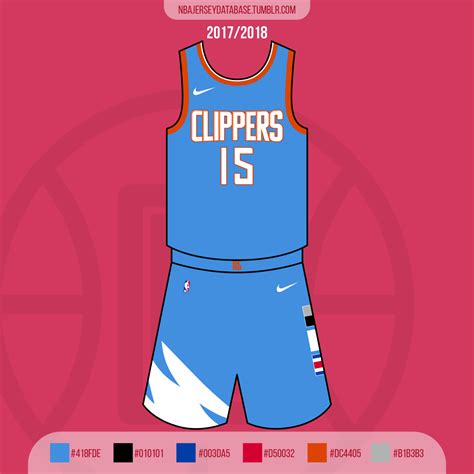 Los Angeles Clippers City Jersey 2017 2018 Nba Jersey Database