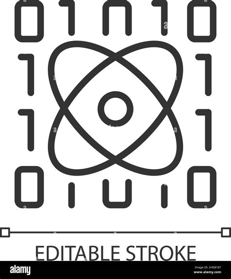 Data Mining In Science Linear Pixel Perfect Icon Stock Vector Image