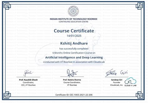 Artificialintelligence Deeplearning Iitroorkee Cloudxlab Ai