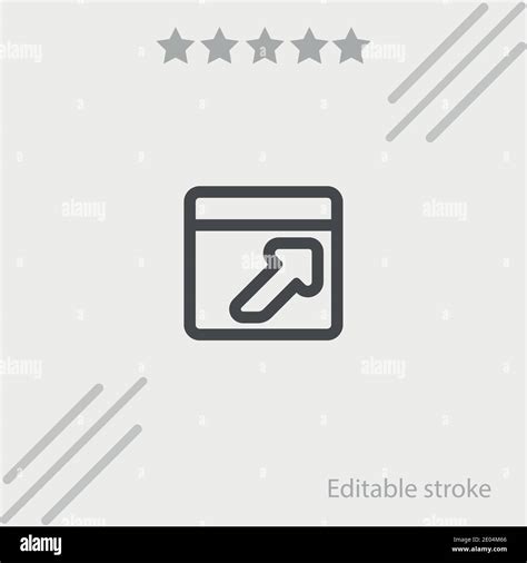 Logout Outlined Interface Button Vector Icon Modern Simple Vector Illustration Stock Vector