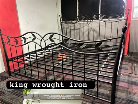 Katil Saiz King Wrought Iron Furniture And Home Living Furniture Bed