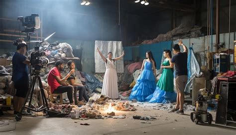 Premium Ai Image Photo Shoot Depicting A Recycling Workshop World