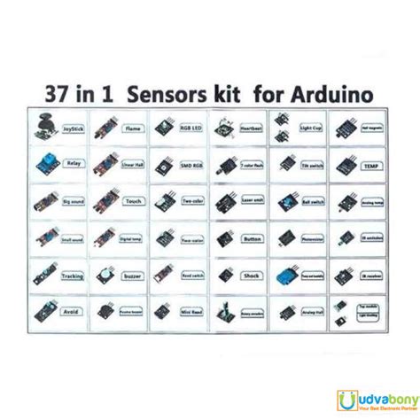 Arduino 37 In 1 Sensor Kit Set Module Board Compatible With Arduino Uno