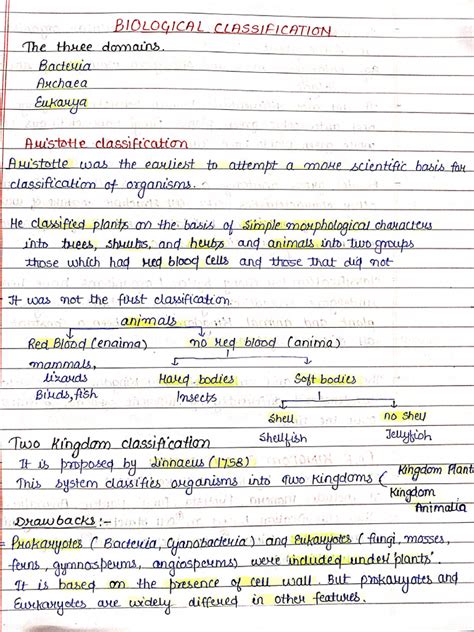 Biological Classification Pdf