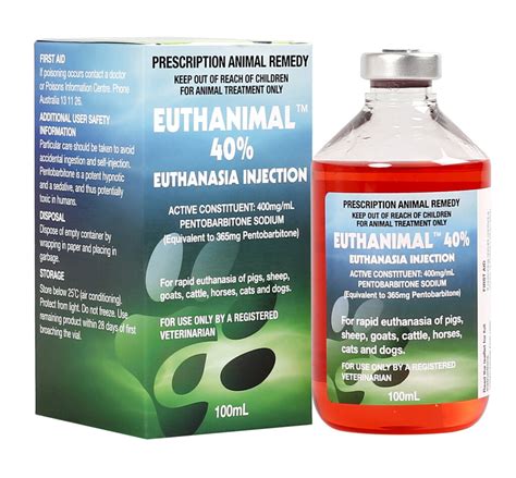 Euthanimal™ 40 Euthanasia Injection For Animals Abbey Labs