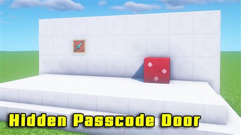 ⚒ Minecraft How To Build A Hidden Passcode Door ⚒ Minecraft Tutorial ⚒