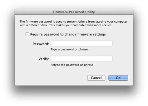 How To Set A Firmware Password Without Rebooting In Os X Cnet
