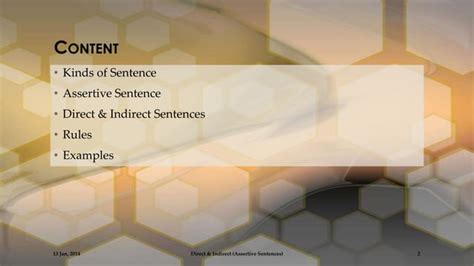 Direct Indirect Assertive Sentences Pptx