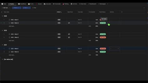 Asana Demo Of A Level 10 Meeting L10 Eos Youtube