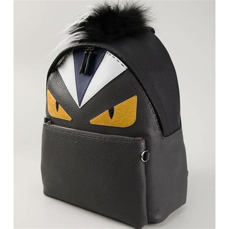 【fendi芬迪 双肩包】fendi芬迪 小怪兽系列眼睛牛皮双肩包 Backpacks 7vz012 Irh X8v 【正品 价格 图片】 寺库网