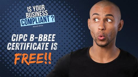 Cipc B Bbee Certificate Is Free Youtube