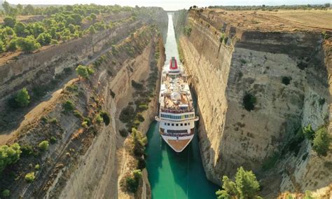 Worlds Narrowest Canal Corinth Canal Took Over 2500 Years To Build