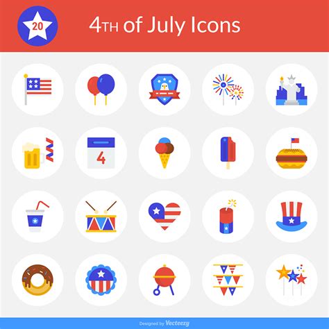 Free Icon Set Happy 4th Of July 20 Icons Png Eps Ai Svg