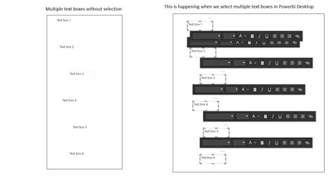 Multiple Textbox Formatting Popup Issue Microsoft Fabric Community