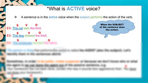 Solution Presentation Grammar Avtive Passive Voice Phrases Clauses