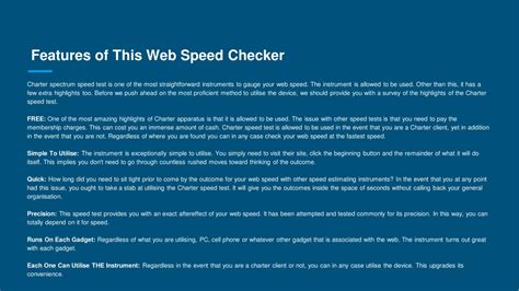 Ppt Charter Spectrum Speed Test Powerpoint Presentation Free