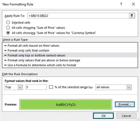 Conditional Formatting In Pivot Table Steps Rules Examples