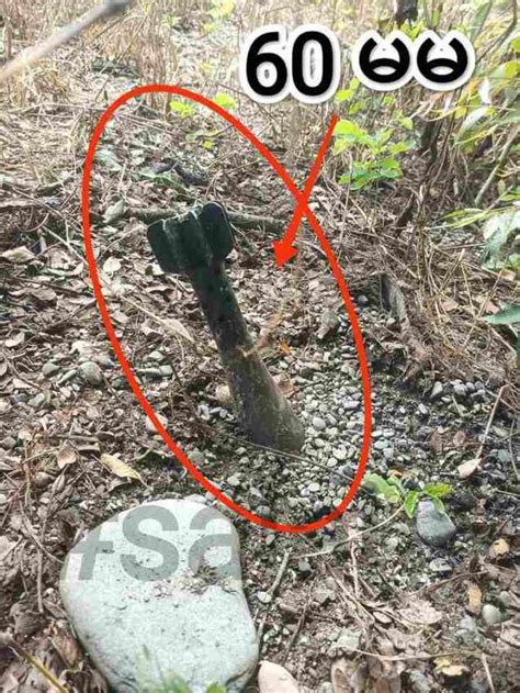 ကလေးမြို့၊ စက္ကန့်ကျေးရွာကို စစ်တပ် ပစ်ခတ်ခဲ့သည့် မပေါက်ကွဲသေးသော လက်နက