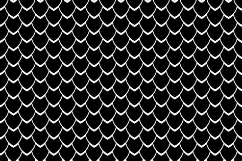 Seamless Geometric Pattern Snake Fish Mermaid Dragon Scales Minimal