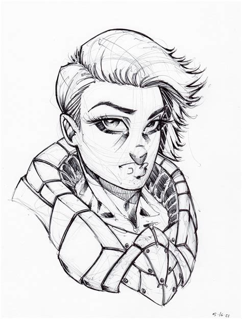 Artstation Daily Drawing Series 017 Original Sci Fi Character