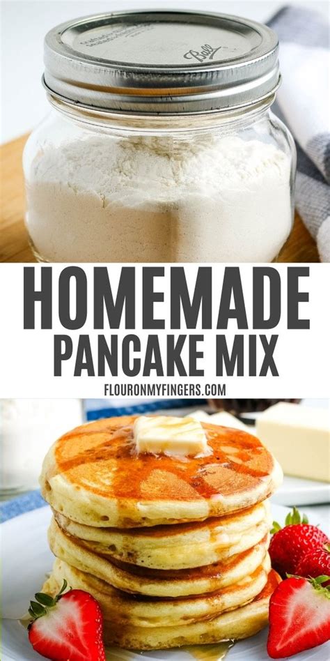 Easy 5 Minute Homemade Pancake Mix Recipe From Scratch Flour On My