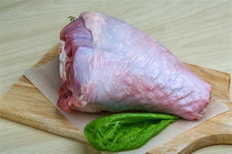 Premium Photo Raw Turkey Leg