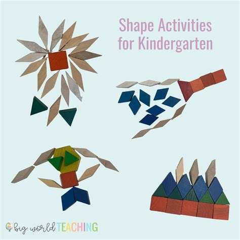 Fun And Engaging Kindergarten Shape Activities Big World Teaching