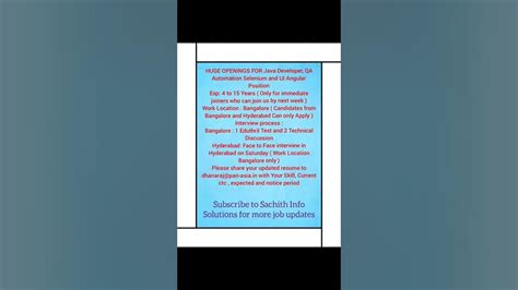 Openings For Java Developer Jobsearch Jobseeker Youtube