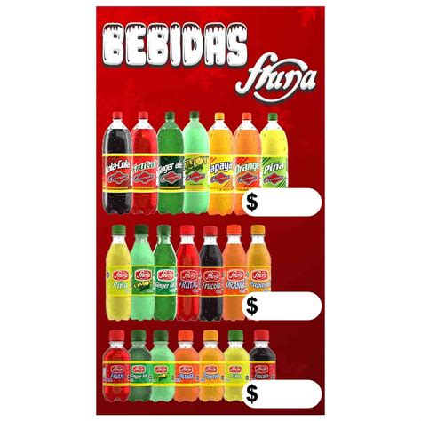 Mini Pendón Bebidas Fruna Envíos A Todo Chile