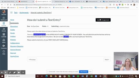 Submit A Text Box Assignment Youtube