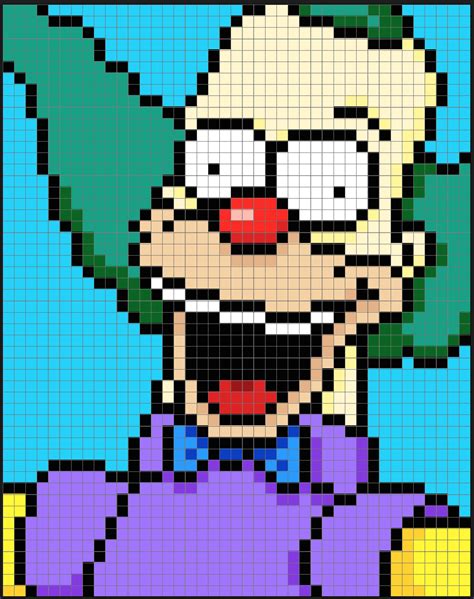 Simpsons Local Celebrities Perler Bead Pixel Art Patterns Pixel Art Shop Pixel Art Pixel