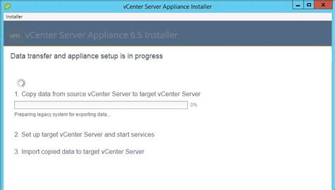 Migrate Windows VCenter To VCenter Server Appliance