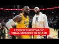 Lebron James Goes To The Center Of The Miami Heat Court To Demonstrate That Its All About Love