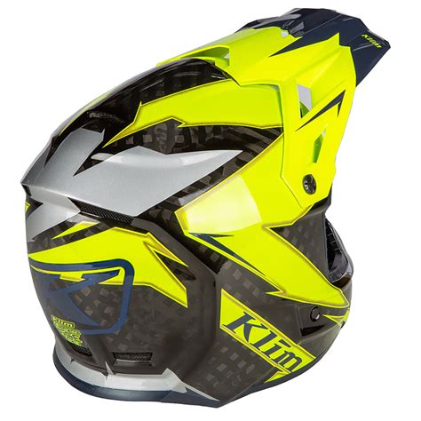 Klim F3 Carbon Helmet Lightning Hi Vis Motostorm [en]