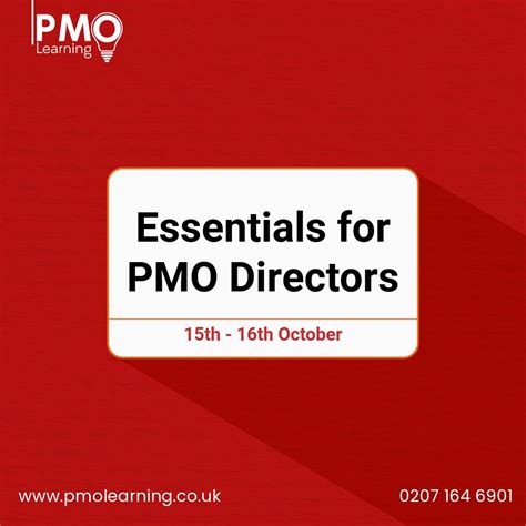 🌟 Essentials For Pmo Directors Course 15th 16th October 🌟 Are You Ready To Elevate Your