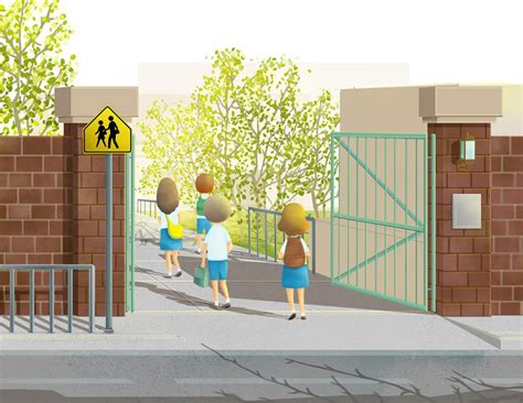 School Gate By Boonsai On Deviantart