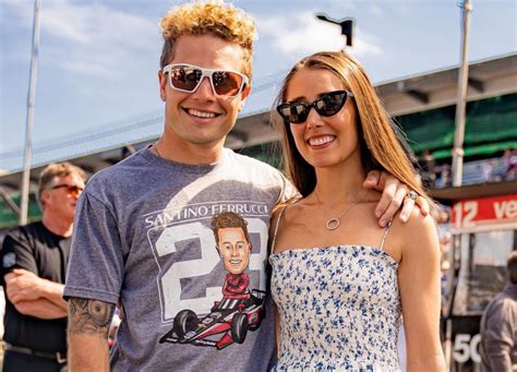 Indy 500 Santino Ferrucci Girlfriend Turned Wife Renay Moore Players Bio