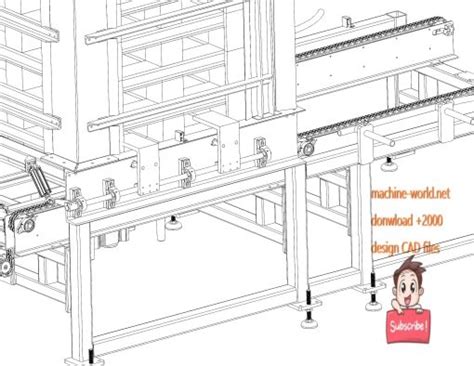 industrial 3d model pallet loading unloading machine machine world