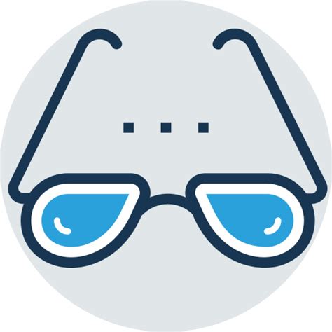 Eyeglasses Icon Generic Rounded Shapes