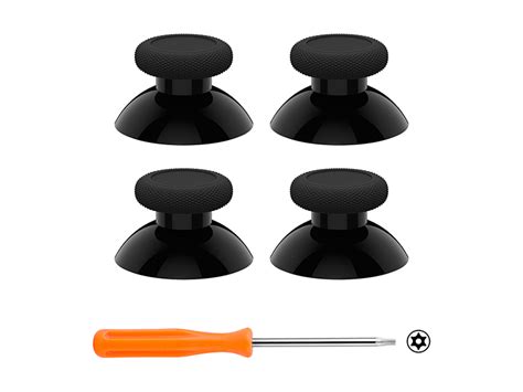 Extremerate Replacement Controller Joystick For Xbox One 4 Pcs Black Thumbsticks Analog Thumb