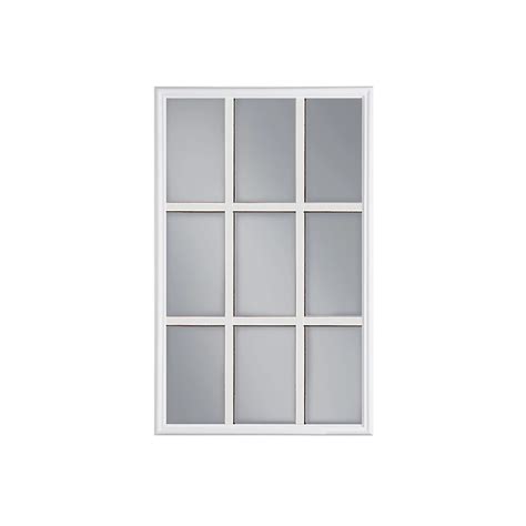 Masonite 22 Inch X 36 Inch 9 Lite Internal Grille Low Eargon Glass